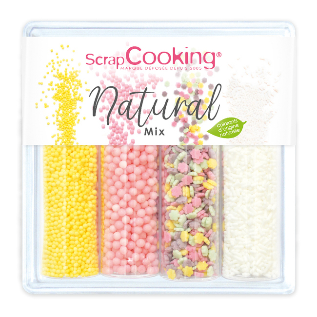 Kit di sprinkles variati Natural da 74 gr - scrapcooking per 10,80
